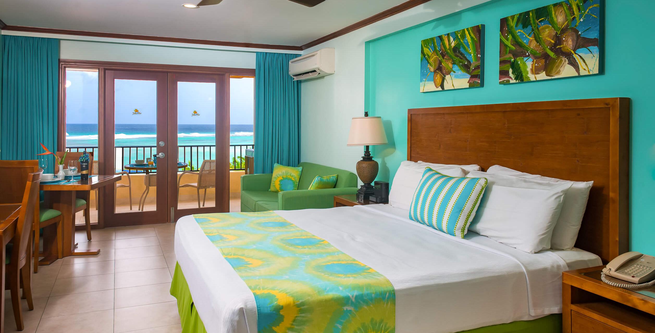 Deluxe Studio with Sea View | Hotel Yellow Bird, St. Lawrence Gap, Barbados